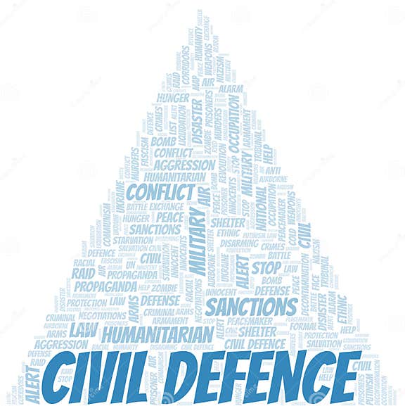 Civil Defence Word Cloud. Vector Made with the Text only. Stock Vector ...
