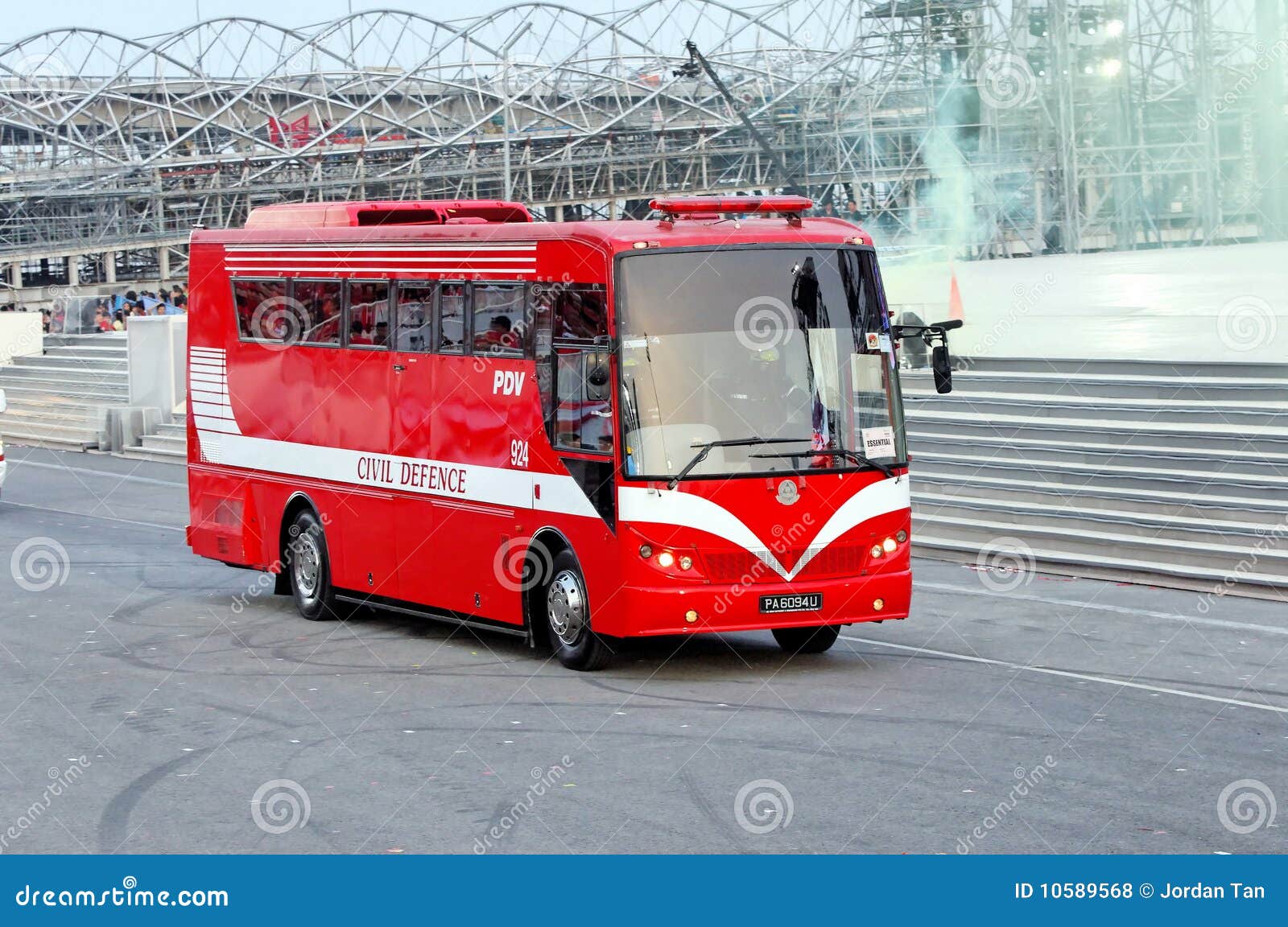 Civil Defense Bus at NDP 2009 Editorial Stock Photo - Image of national ...