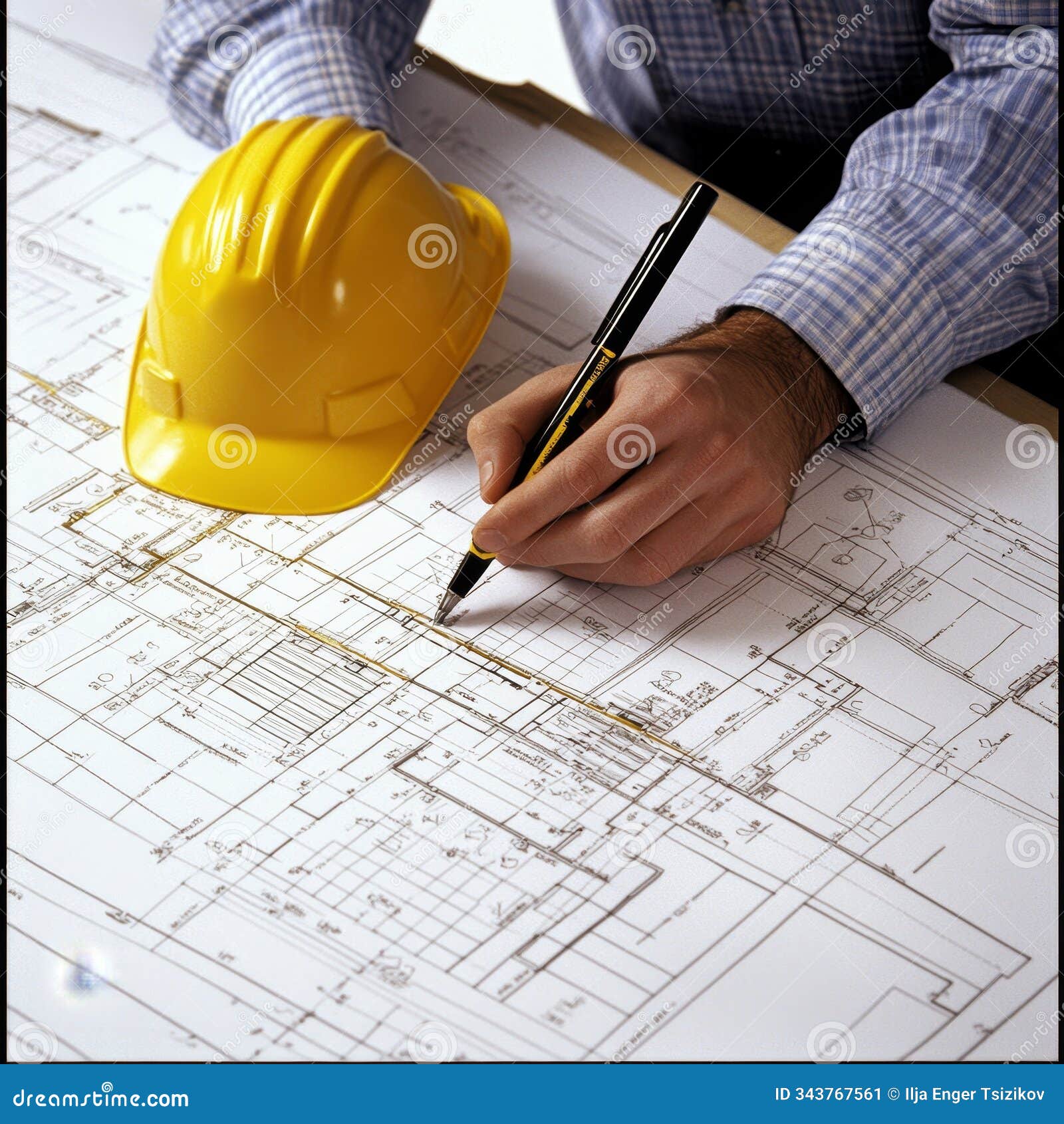 Civil Engineer Analyzing Carbon Footprint for Sustainable Construction ...