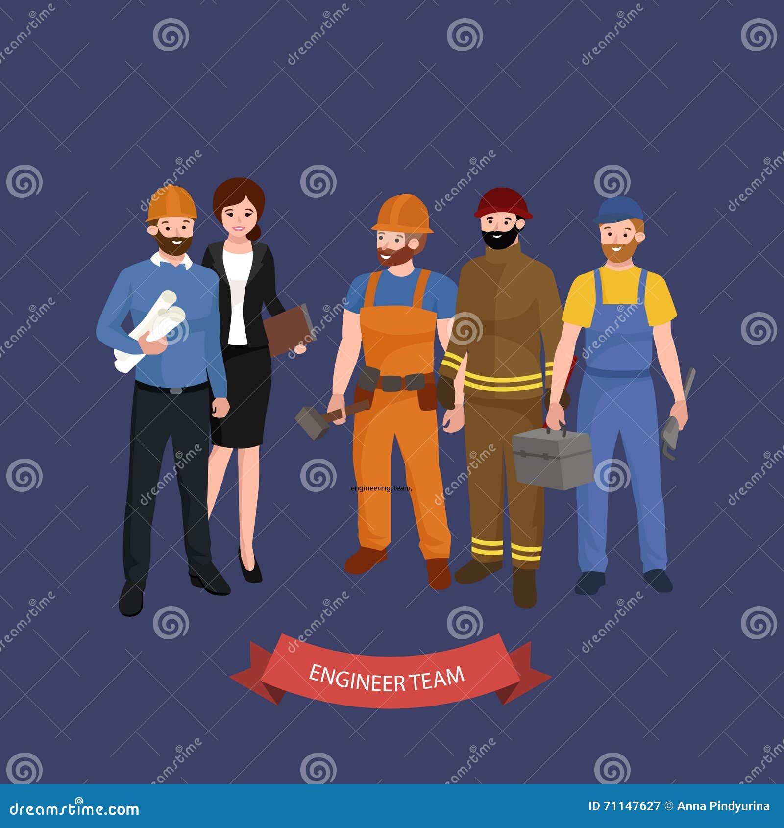 Engineer Or Architect Aluminium Drafting Ruler Cartoon Vector ...