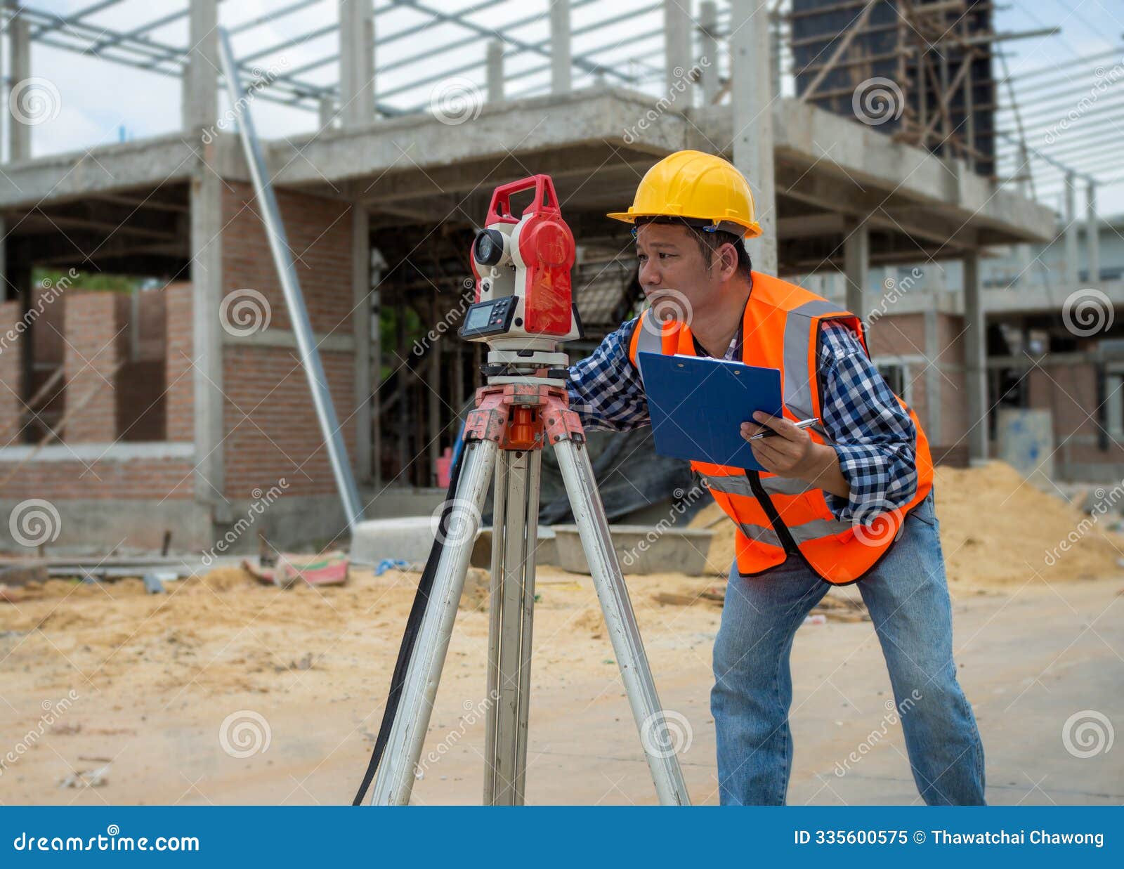 Civil Engineer or Architect Working Surveyor, Surveyor and Survey ...