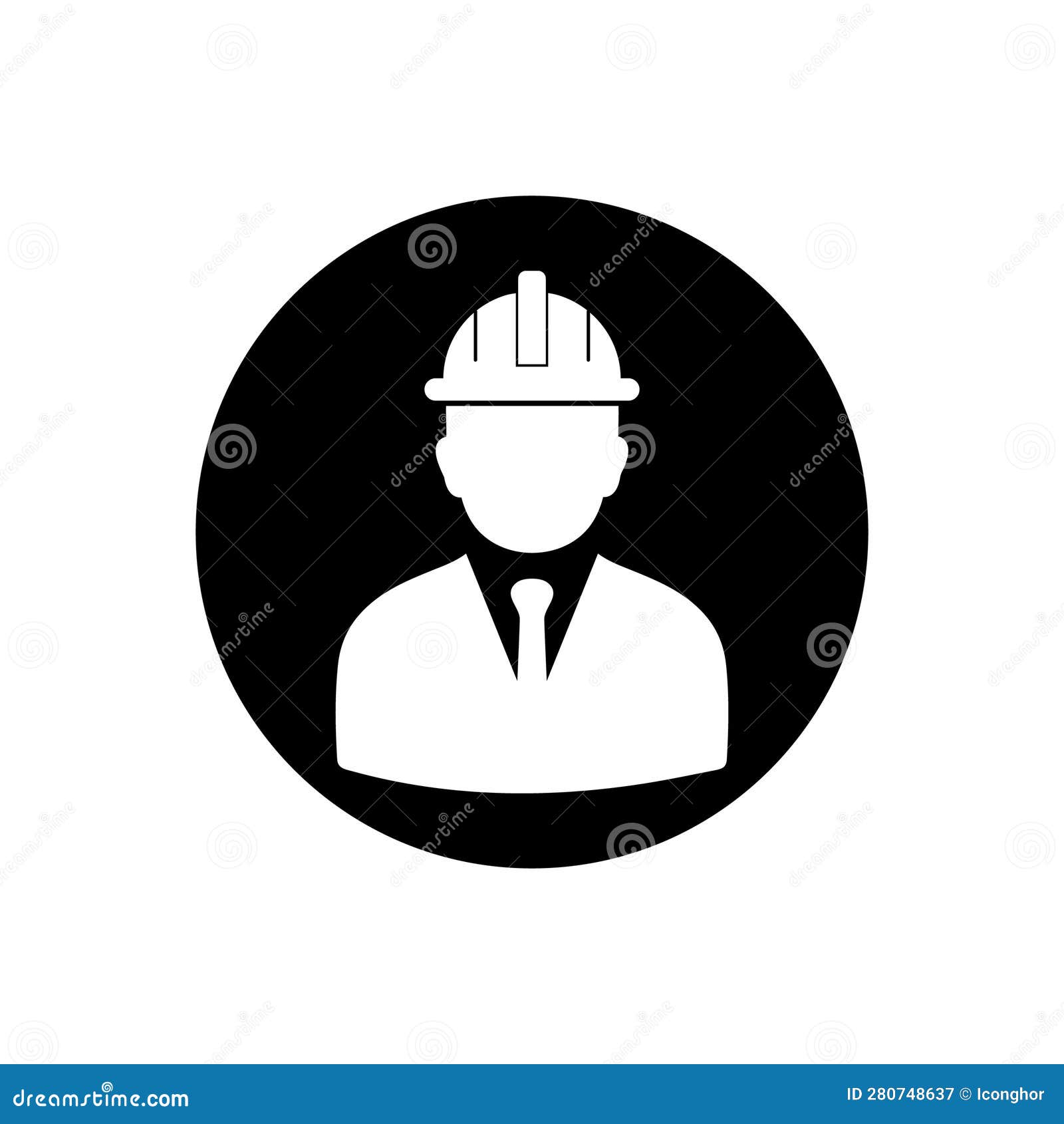 Civil Engineer Icon. stock vector. Illustration of sign - 280748637