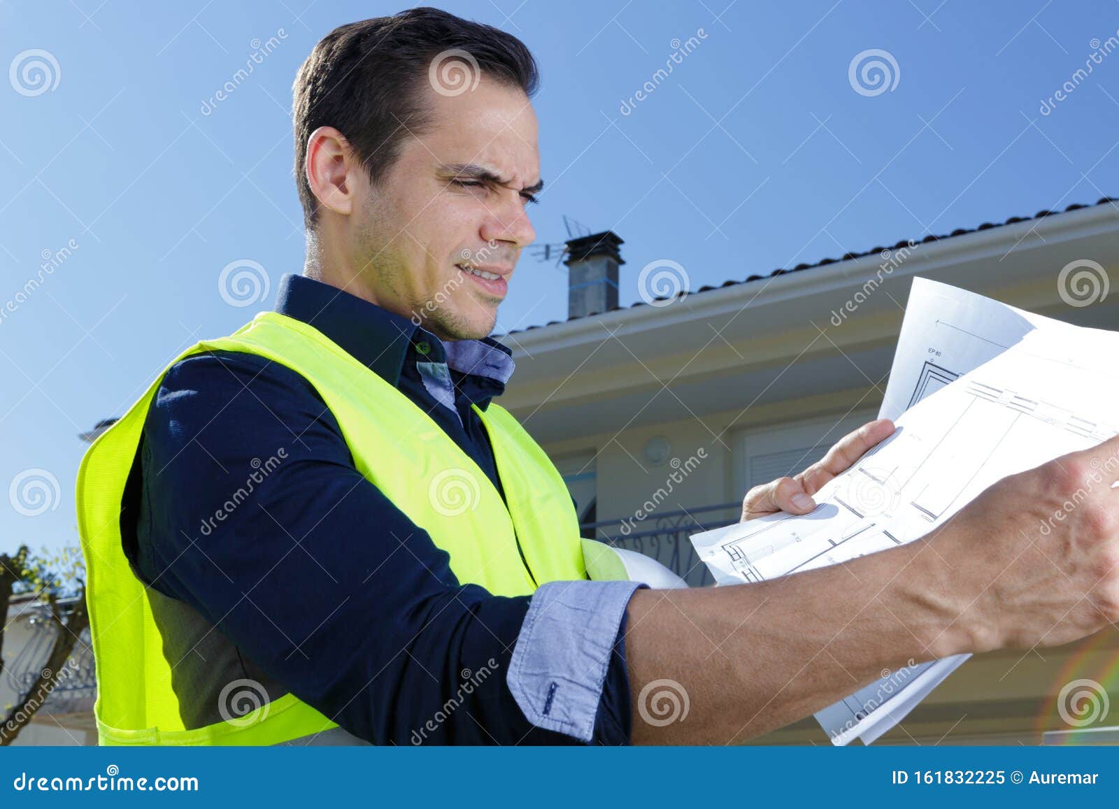Civil Engineer Planning at Construction Site Stock Image - Image of ...