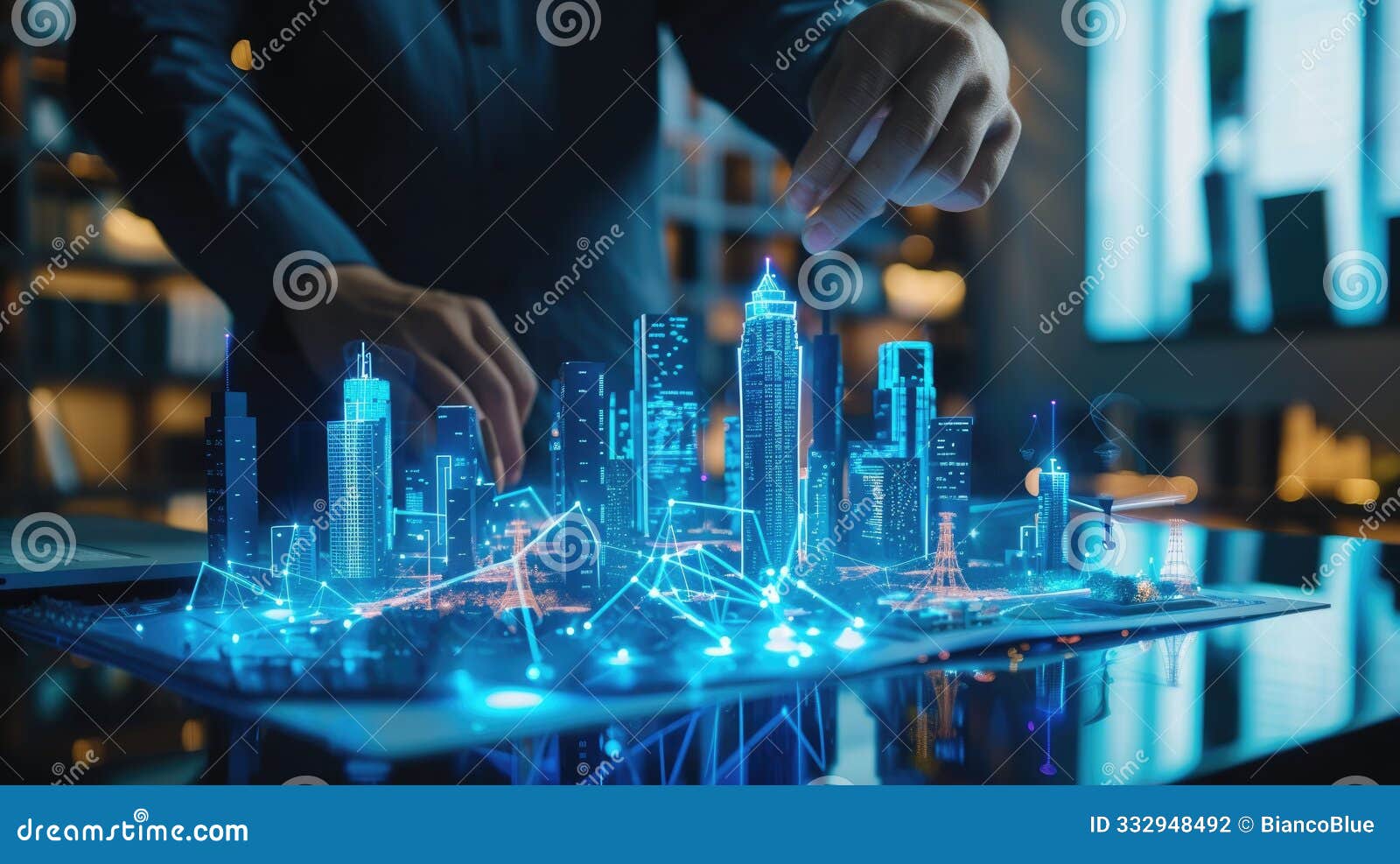Civil Engineer Planning and Designing Smart City while Using Technology ...
