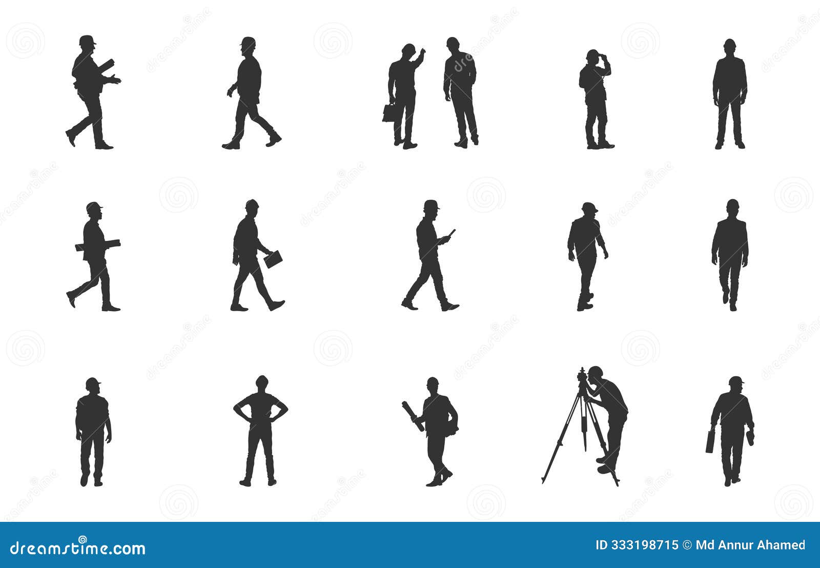 Civil Engineer Silhouette, Site Engineer Silhouette, Civil Engineer ...