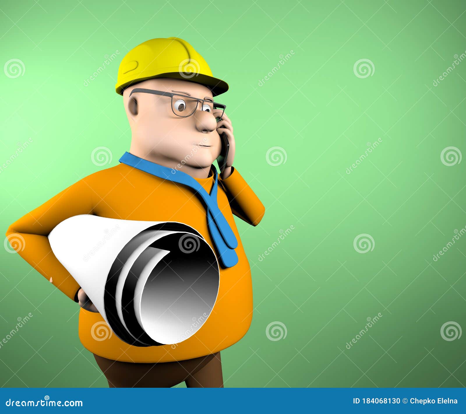 Engineer Talking Unamused Face Cartoon | CartoonDealer.com #191437361