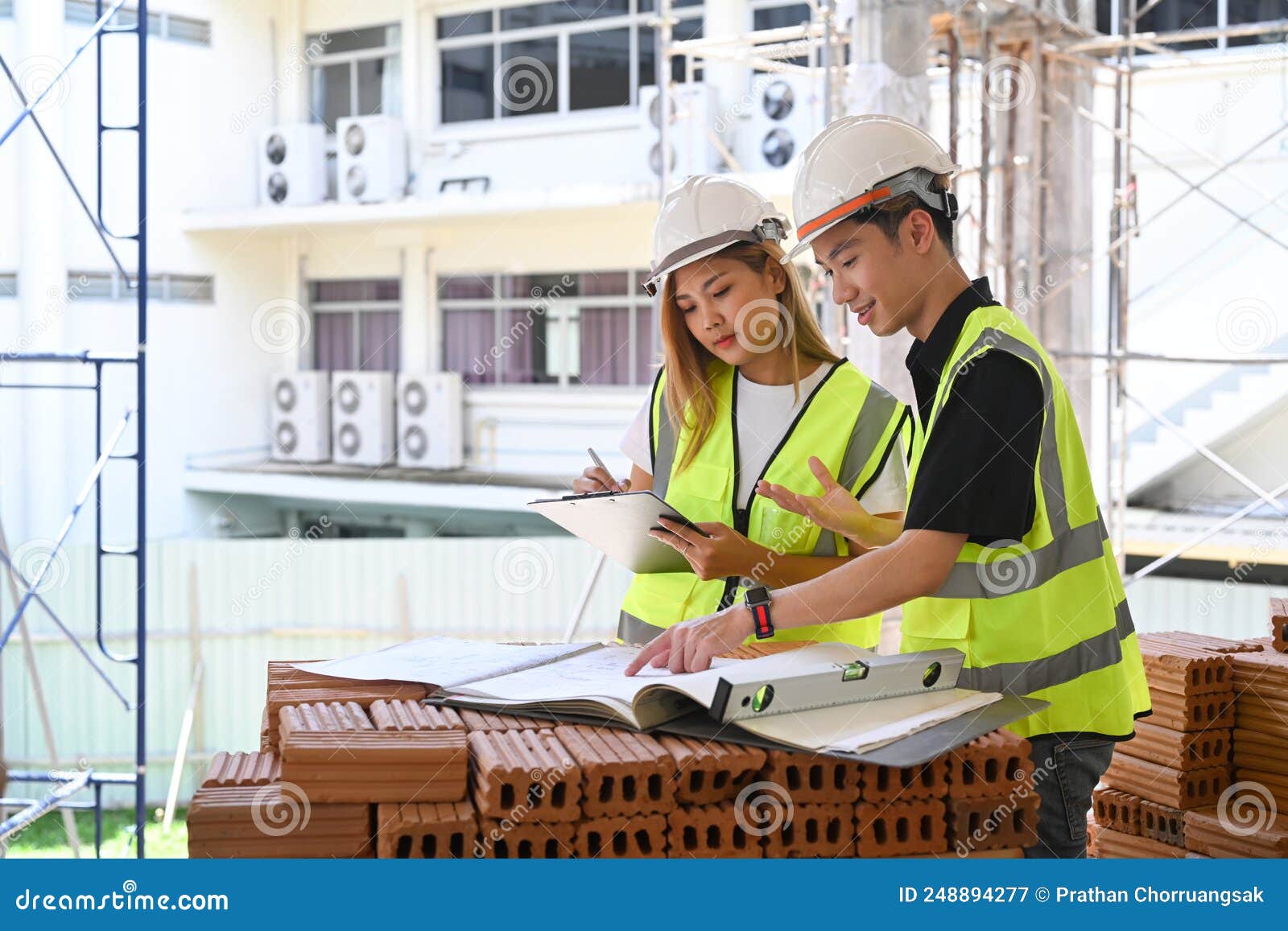 Civil Engineer Team Discussing, Planning Development Details Together ...