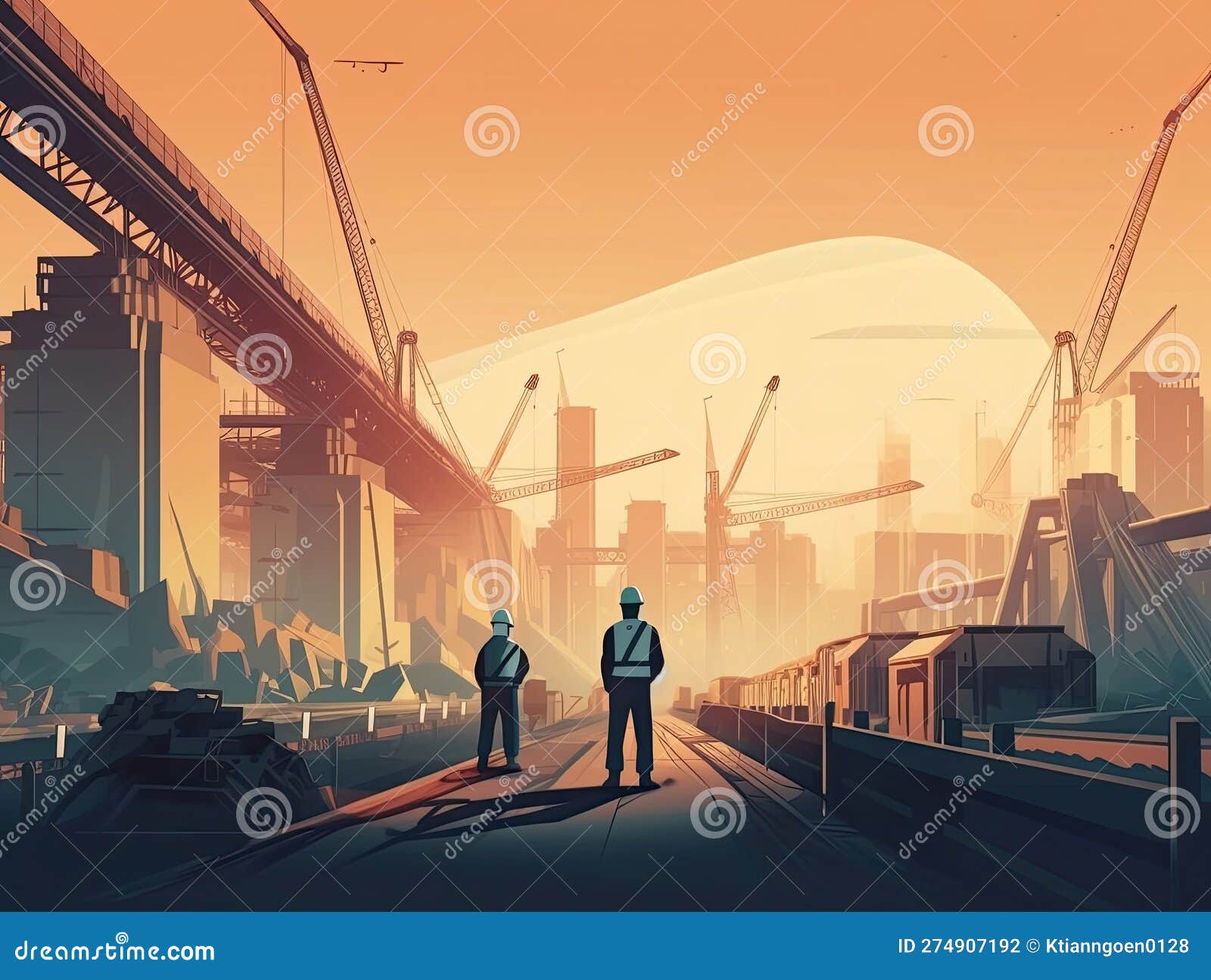 Civil Engineer Working on a Large-scale Infrastructure Project, Such As ...