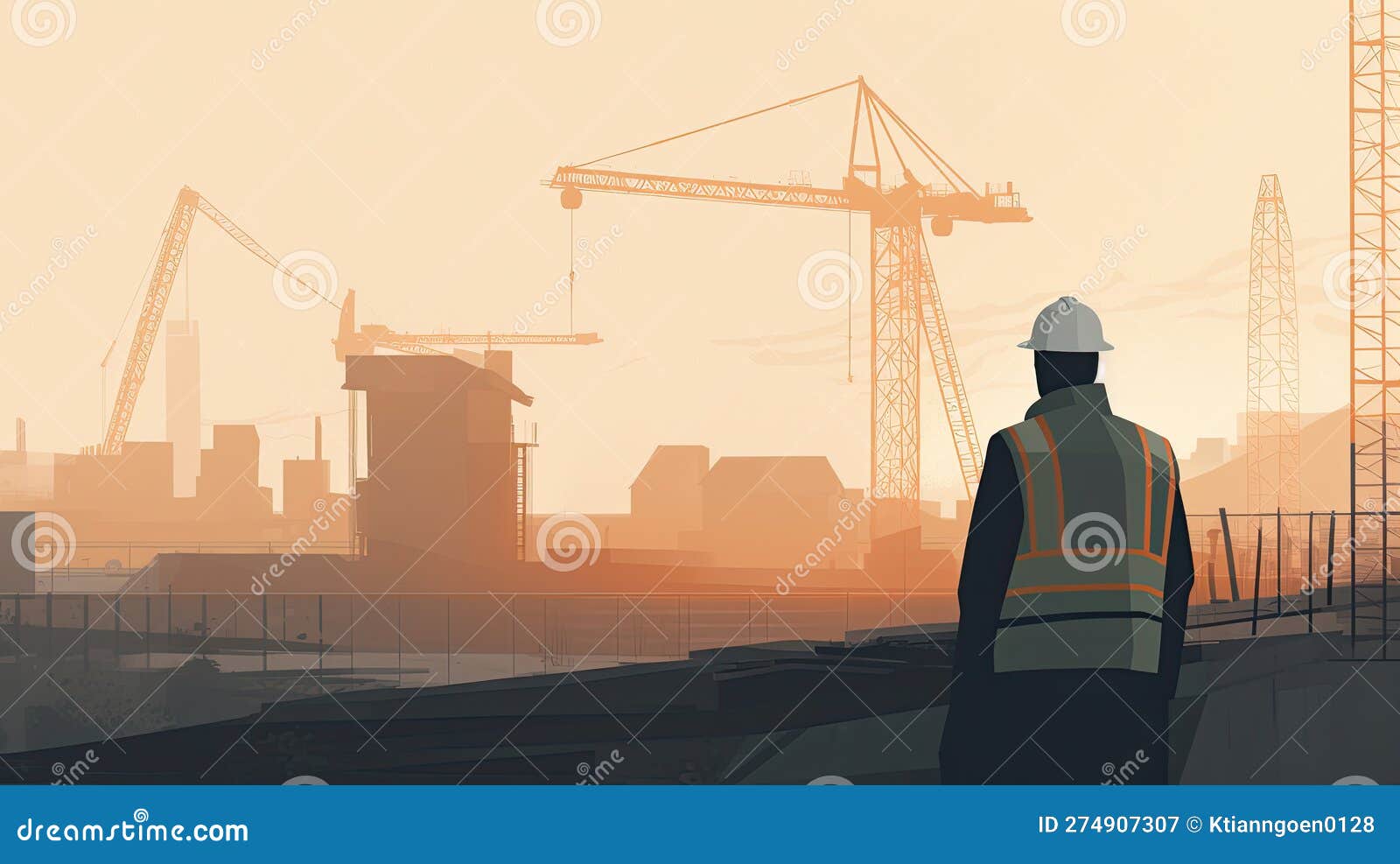 Civil Engineer Working on a Large-scale Infrastructure Project, Such As ...