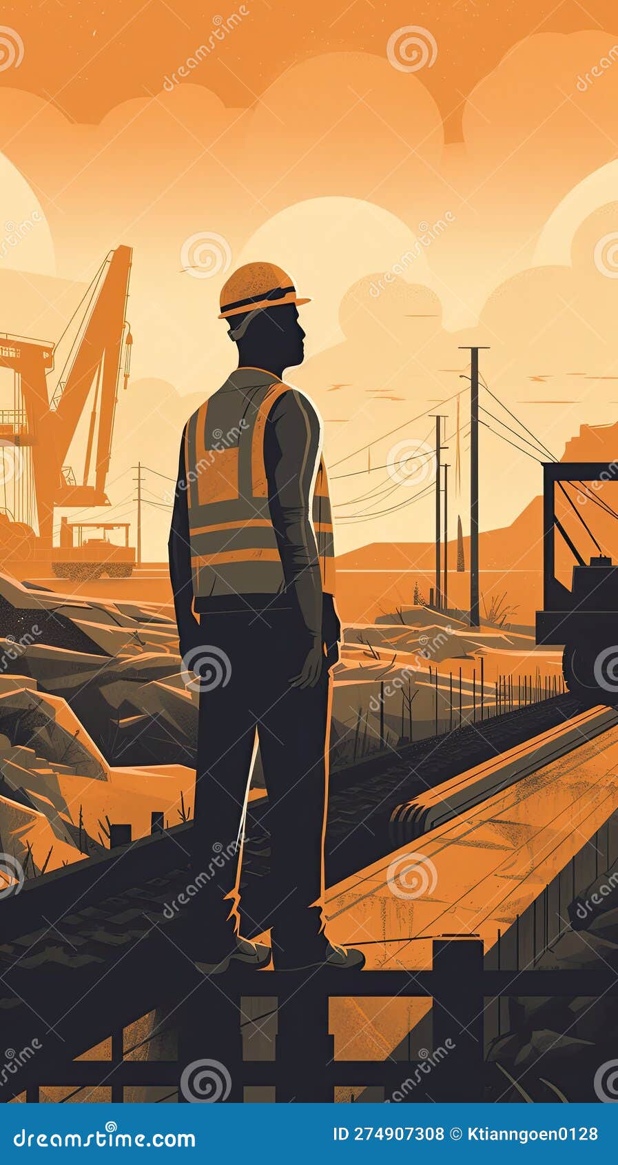 Civil Engineer Working on a Large-scale Infrastructure Project, Such As ...