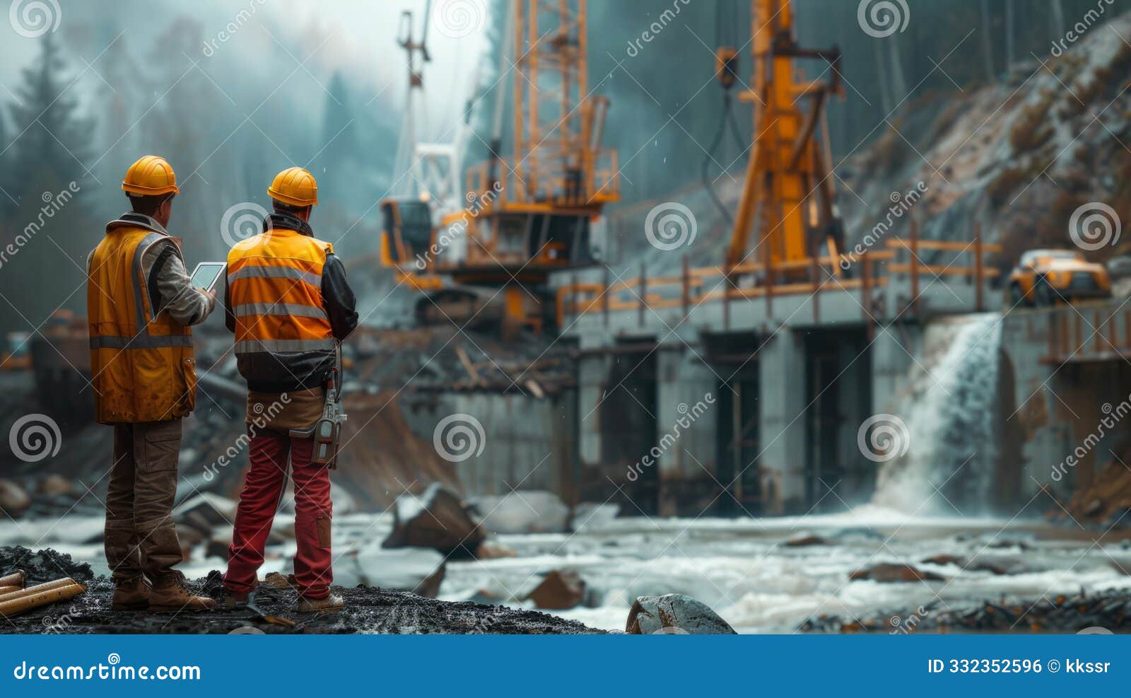 Civil Engineering Construction, Civil Engineering Experts Inspecting ...