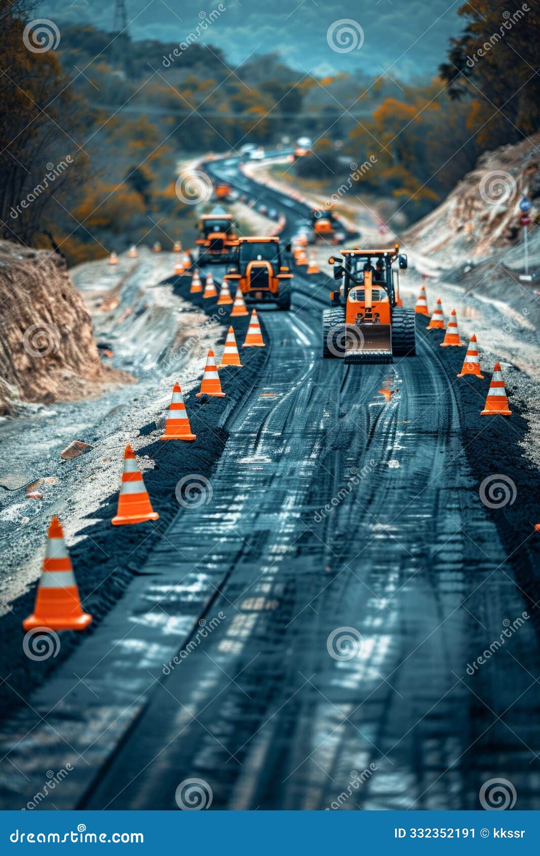 Civil Engineering Construction, Drone View of Ongoing Highway ...