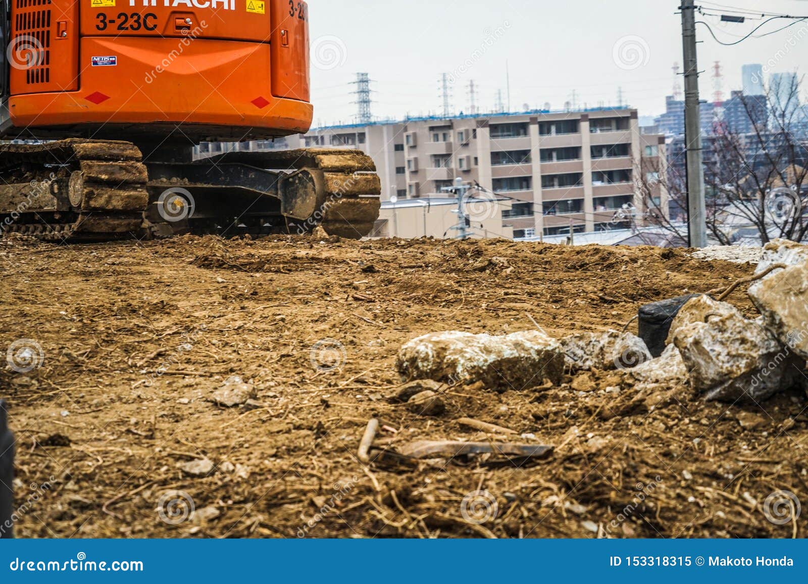 Civil Engineering Construction Site and Working Landscape Stock Image ...