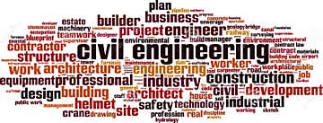 Civil Engineering Word Cloud Stock Vector - Illustration of code ...