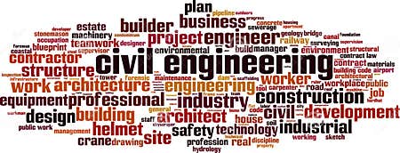 Civil Engineering Word Cloud Stock Vector - Illustration of code ...
