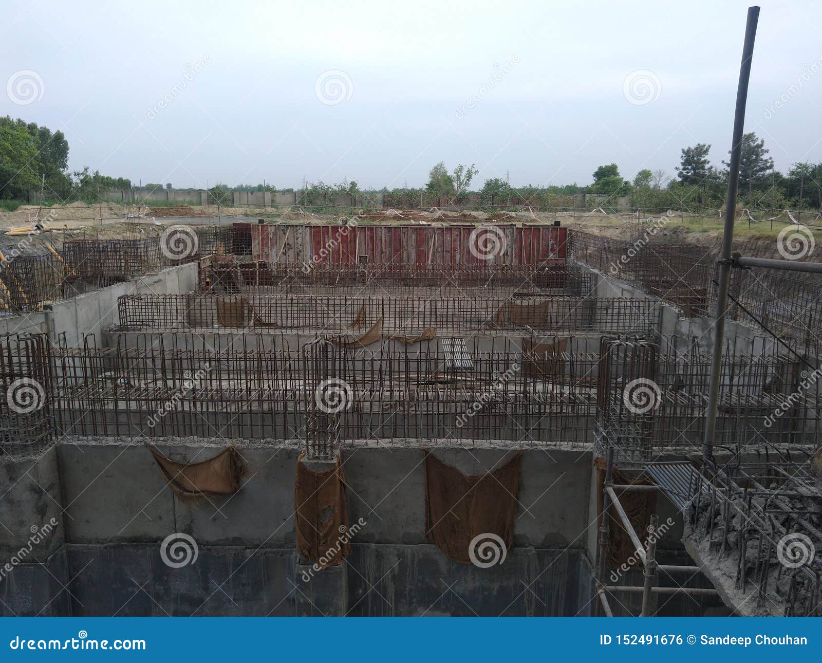 Civil engineering work stock photo. Image of cement - 152491676