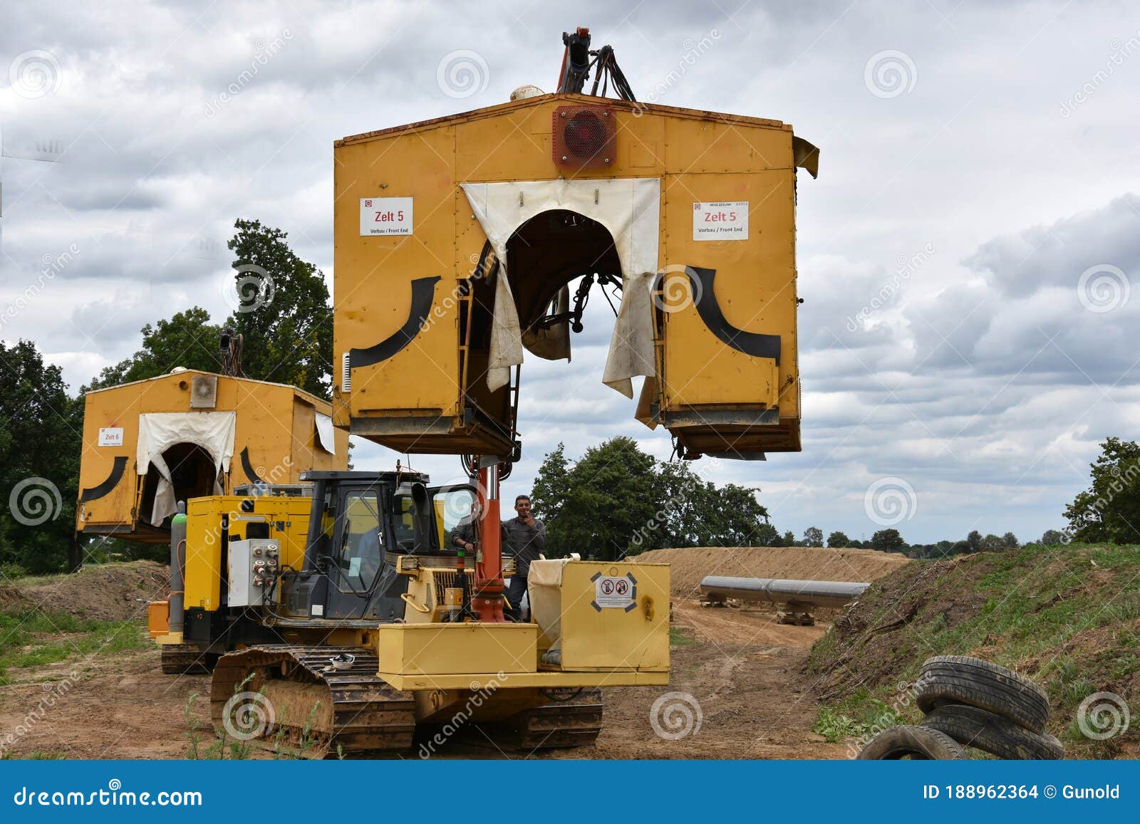 Civil engineering works editorial stock image. Image of machines ...