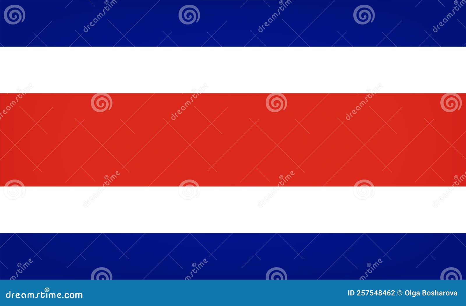 Flag of the Republic of Costa Rica Stock Vector - Illustration of ...