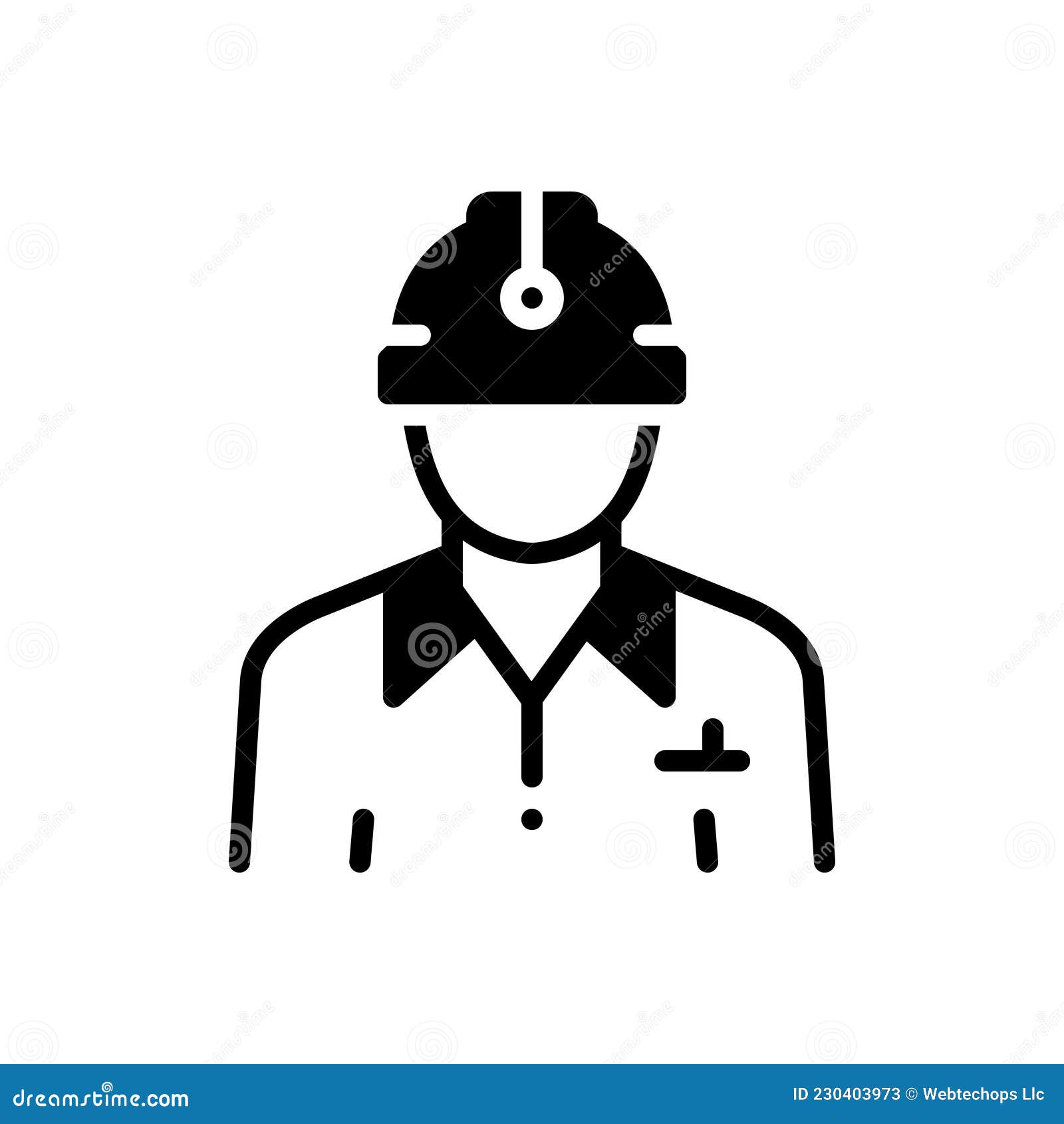 Black Solid Icon for Civil, Citizen and Worker Stock Vector ...