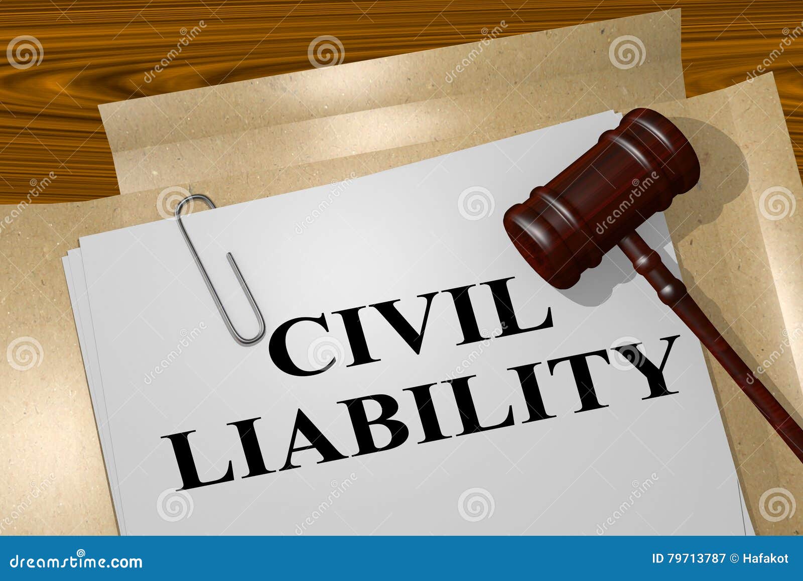 Civil Liability - Legal Concept Stock Illustration - Illustration of ...
