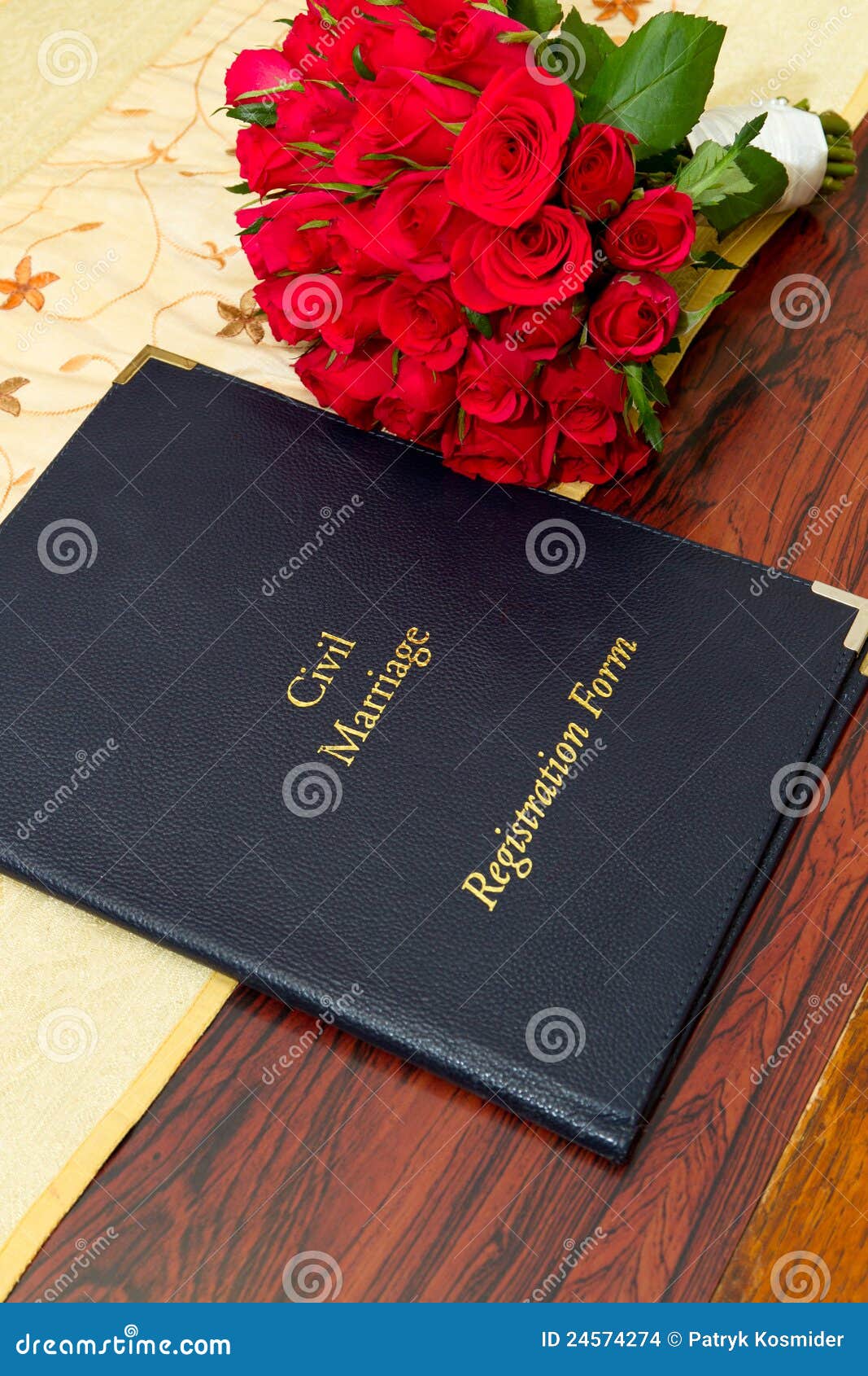 Civil Marriage Registration Form Stock Photo - Image of bride, couple ...