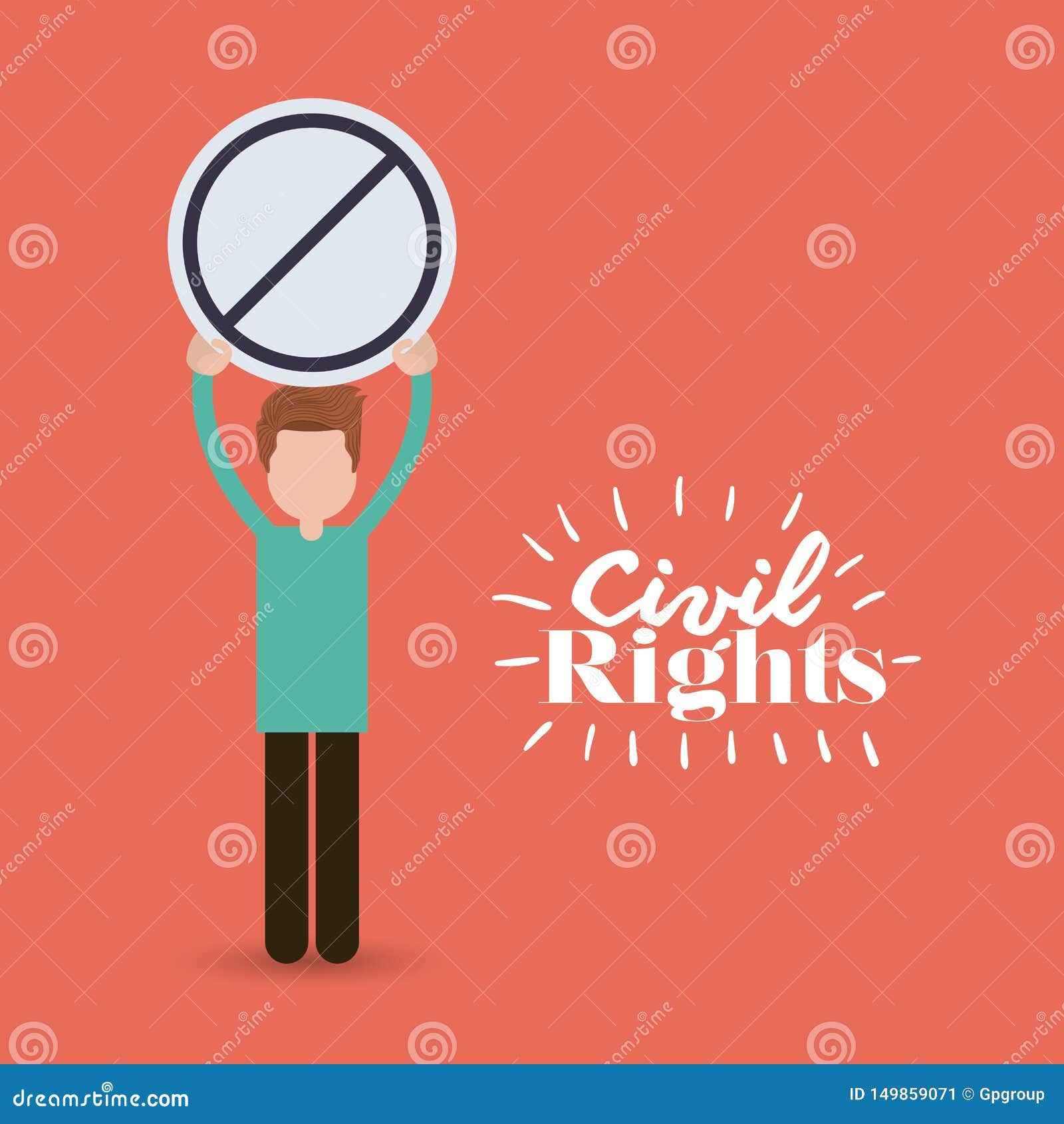 Civil Rights Design Vector Illustration Stock Vector - Illustration of ...