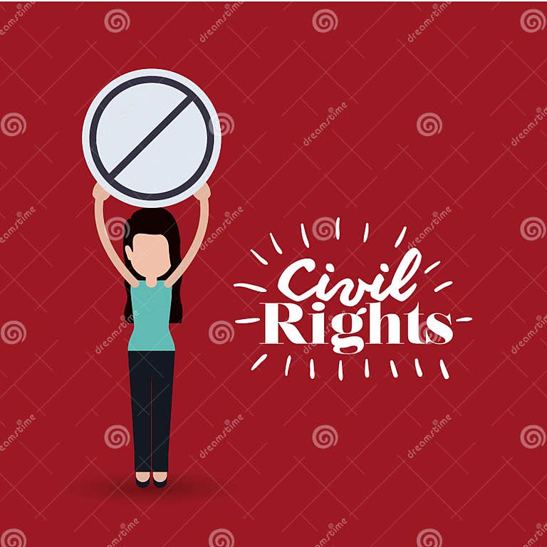 Civil Rights Design Vector Illustration Stock Vector - Illustration of ...