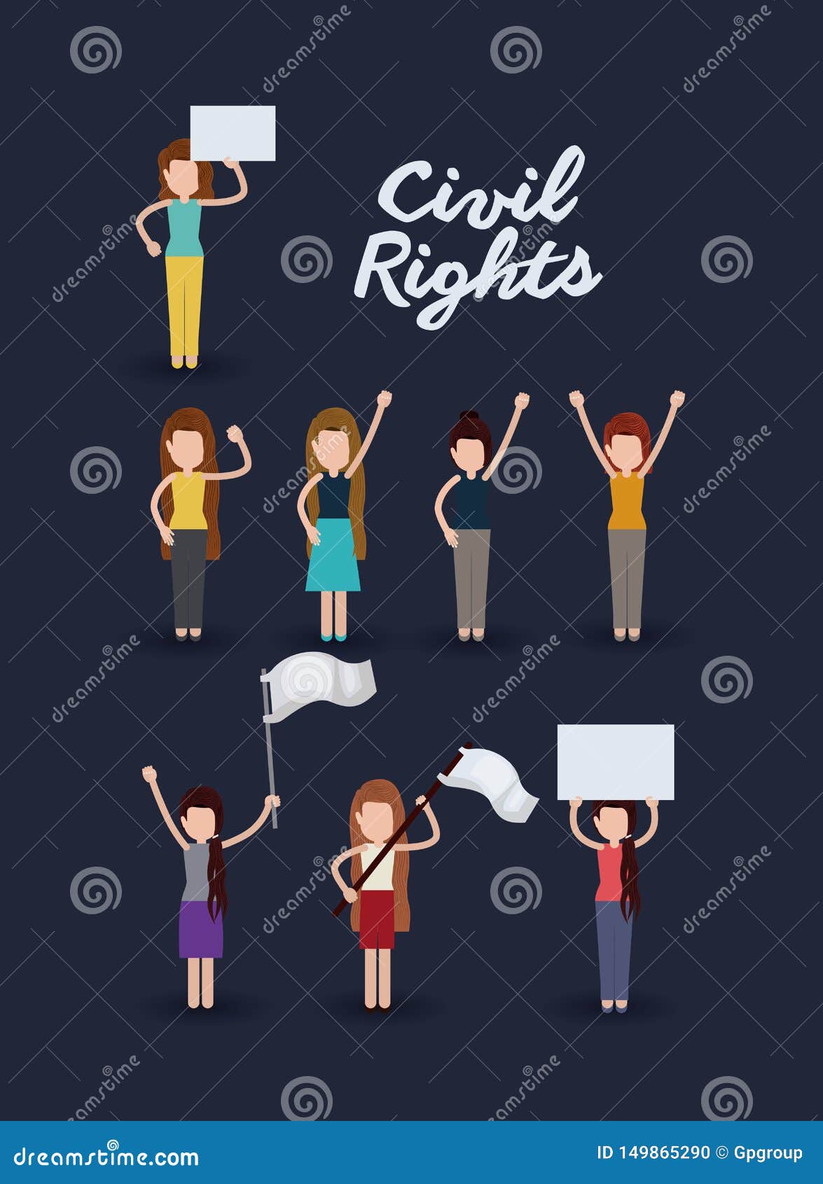 Civil Rights Design Vector Illustration Stock Vector - Illustration of ...