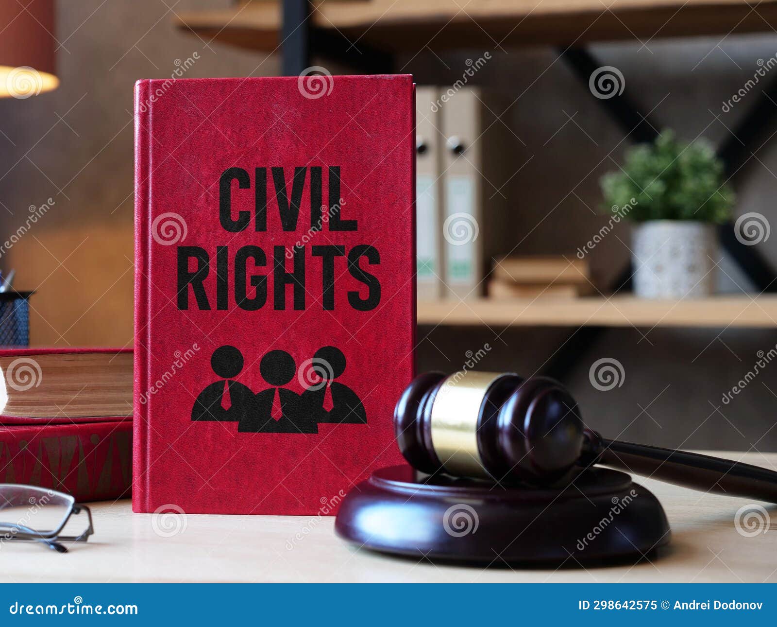 Civil Rights are Shown Using the Text on the Book Stock Image - Image ...
