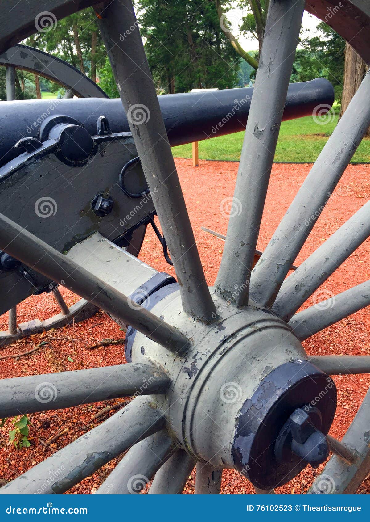 Civil War Cannon Right Side View Wheel Royalty-Free Stock Photography ...