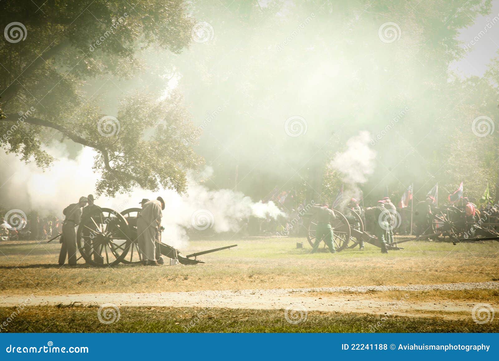 Civil War Canon Fire editorial stock photo. Image of gray - 22241188
