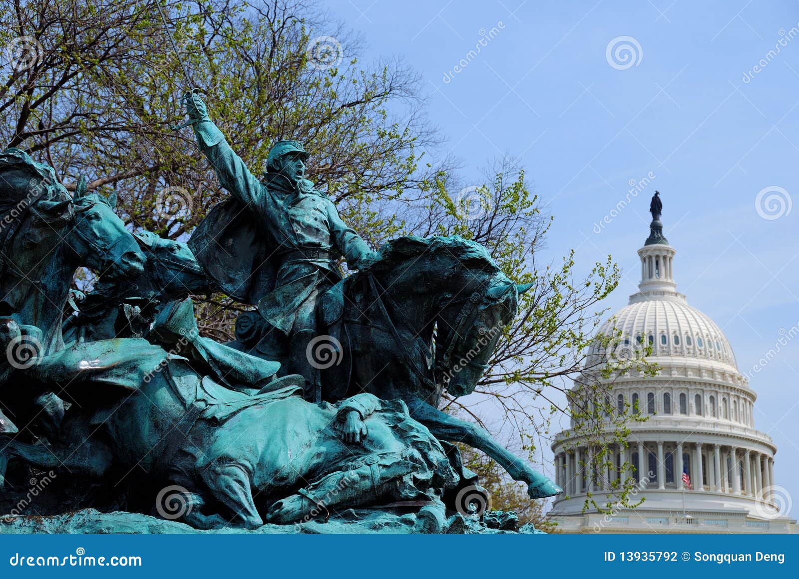 Civil War Memorial, Washington DC Stock Photo - Image of house, detail ...