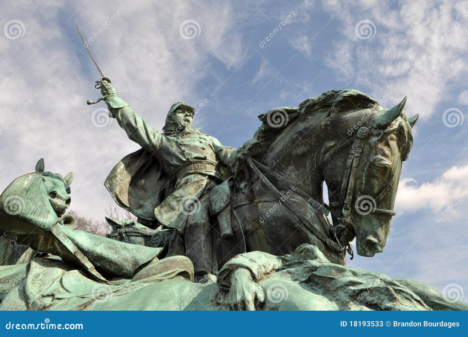 Civil War Soldier Statue stock image. Image of history - 18193533