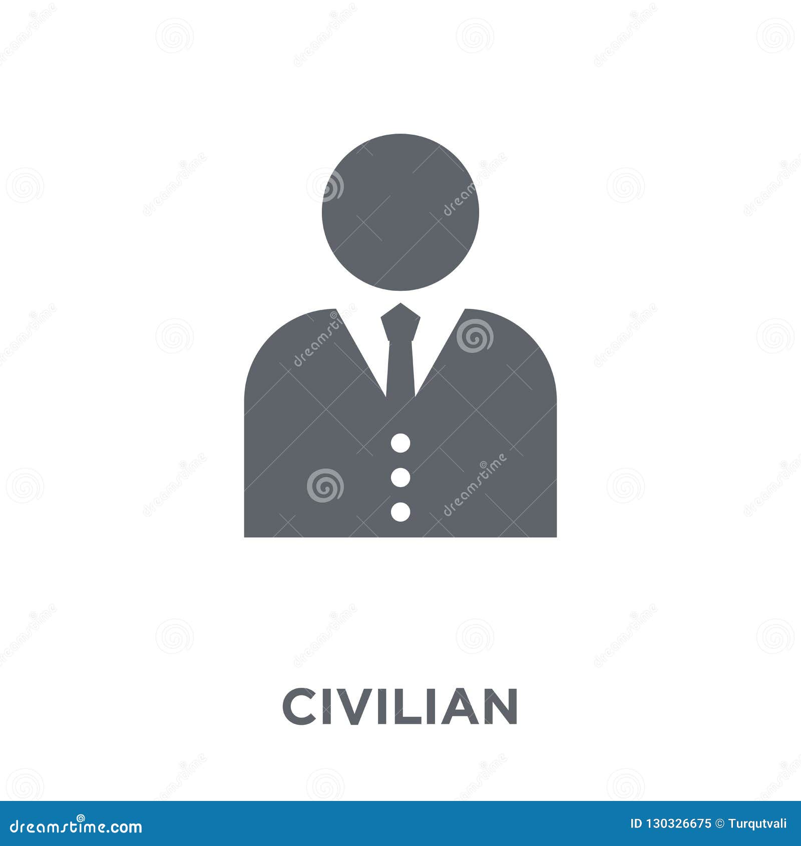 Civilian Icon. Trendy Civilian Logo Concept On White Background Vector ...