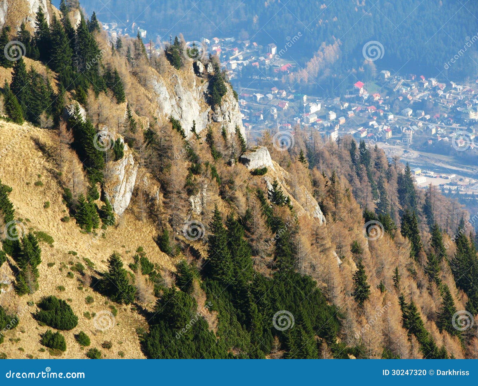 Nature vs civilization stock photo. Image of romania - 30247320