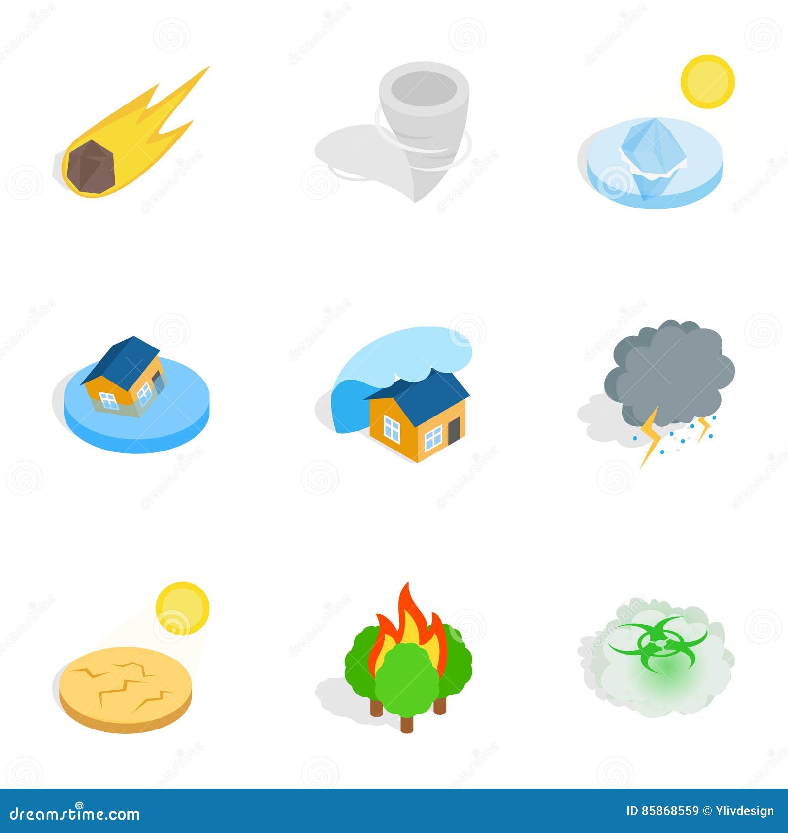 Civilization Negative Effects Icons Stock Vector - Illustration of ...