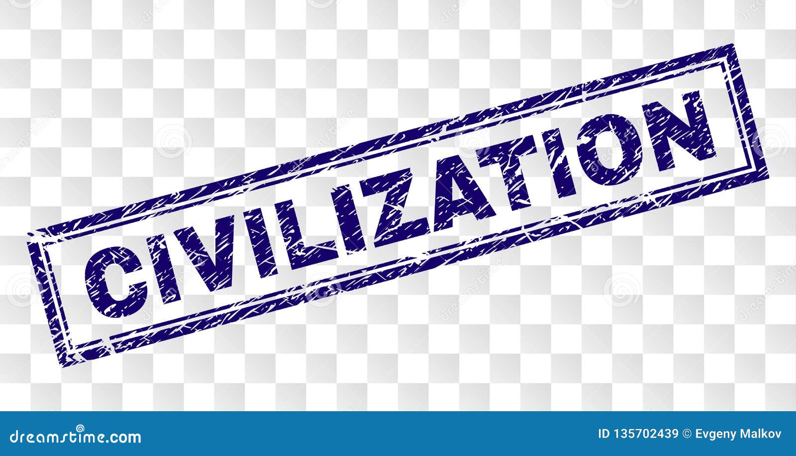 Grunge CIVILIZATION Rectangle Stamp Stock Vector - Illustration of ...