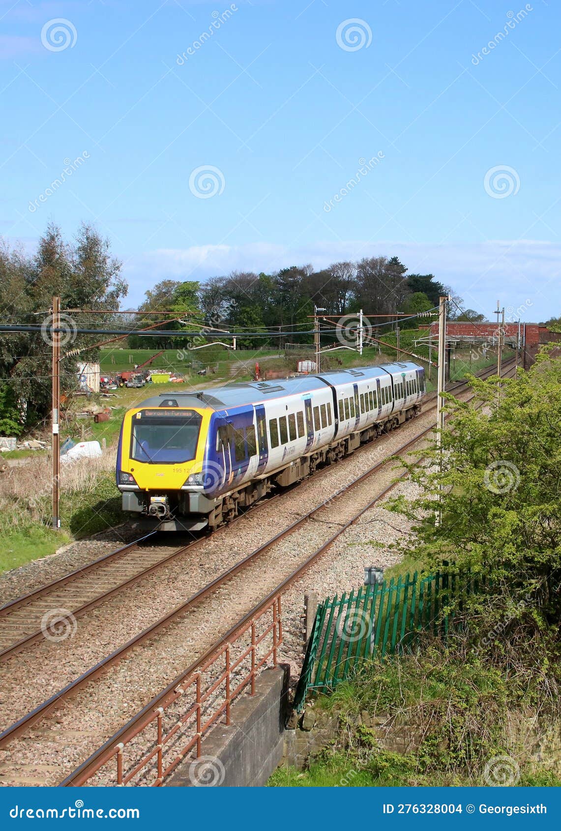 Civity Dmu in Countryside on West Coast Main Line Editorial Stock Image ...