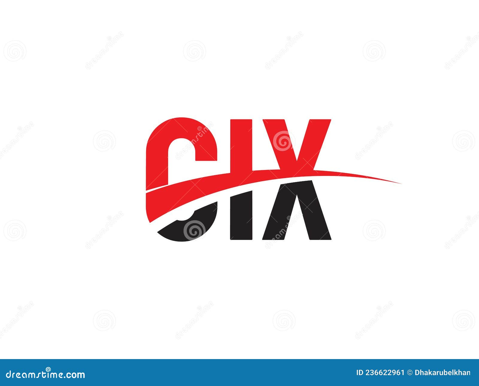 CIX Letter Initial Logo Design Vector Illustration Stock Vector ...