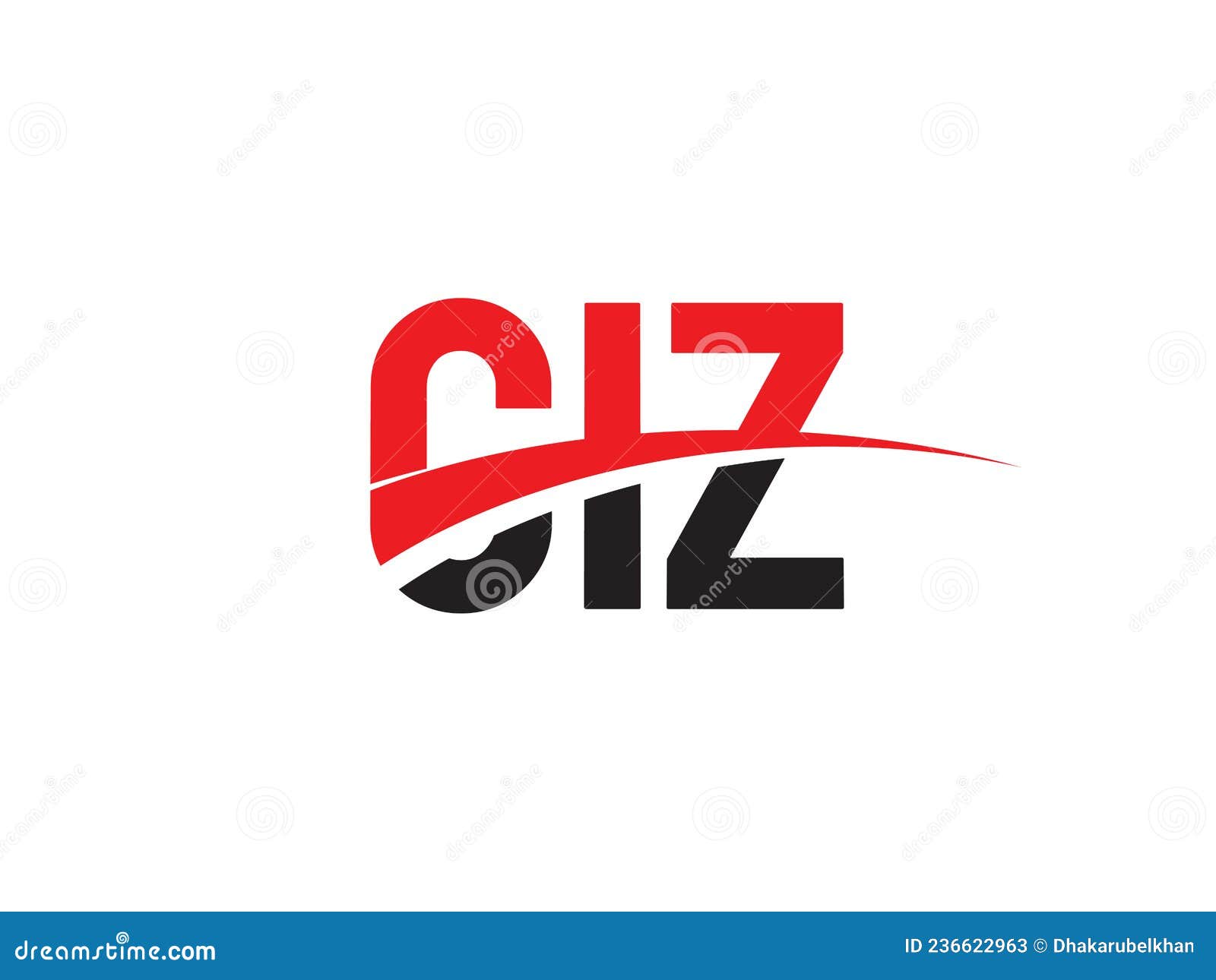 CIZ Letter Initial Logo Design Vector Illustration Stock Vector ...