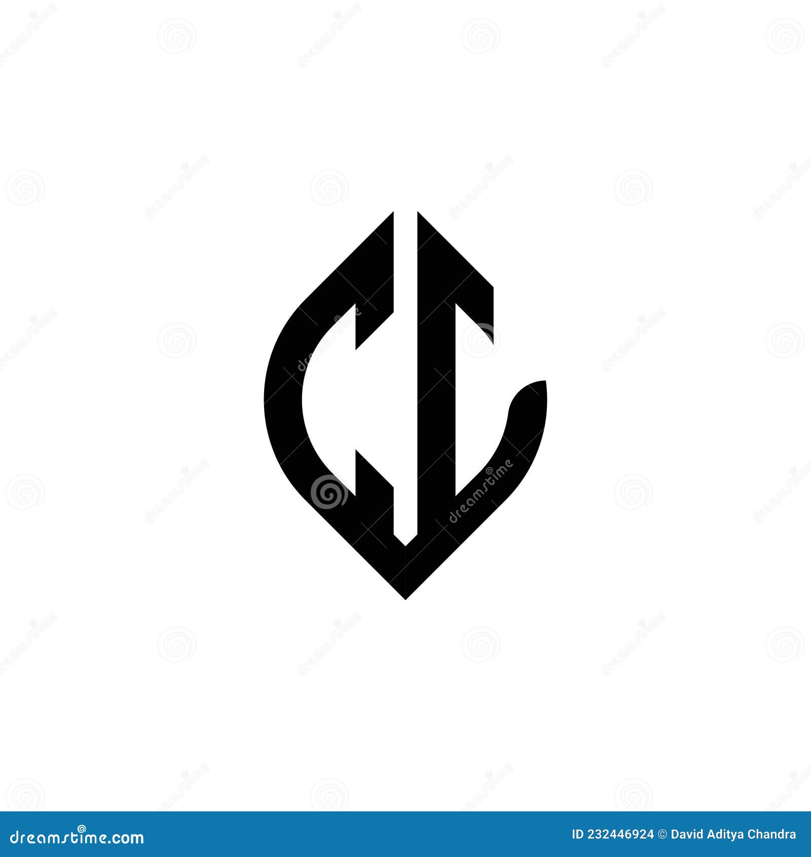 CJ Logo Monogram Geometric Shape Style Stock Vector - Illustration of ...