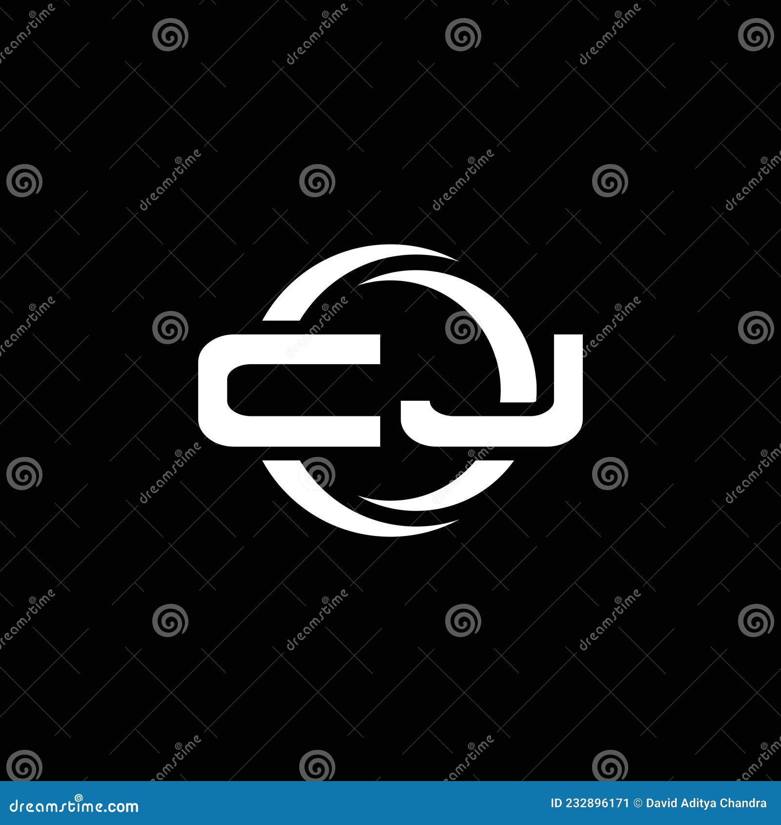 CJ Logo Monogram Design Template Stock Vector - Illustration of ...