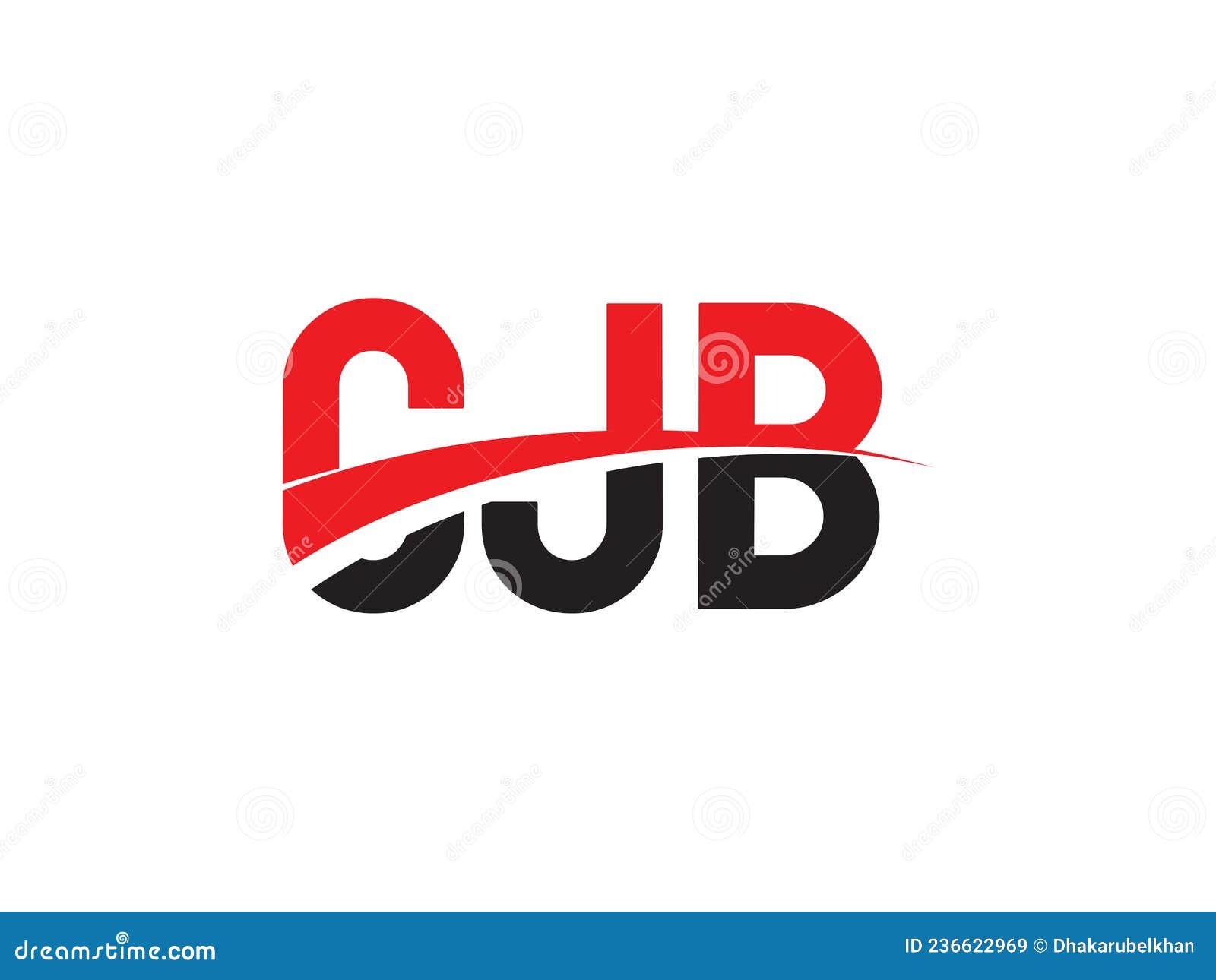 CJB Letter Initial Logo Design Vector Illustration Stock Vector ...