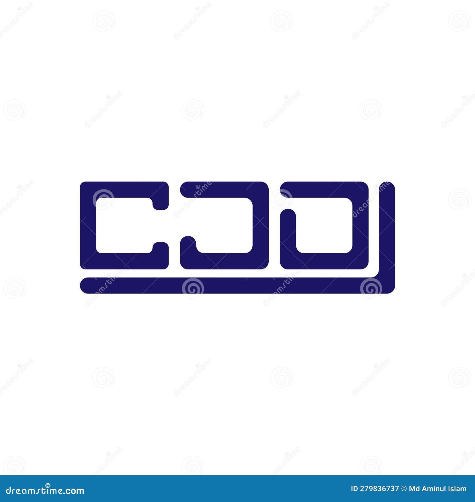 CJD Letter Logo Creative Design with Vector Graphic, CJD Stock Vector ...