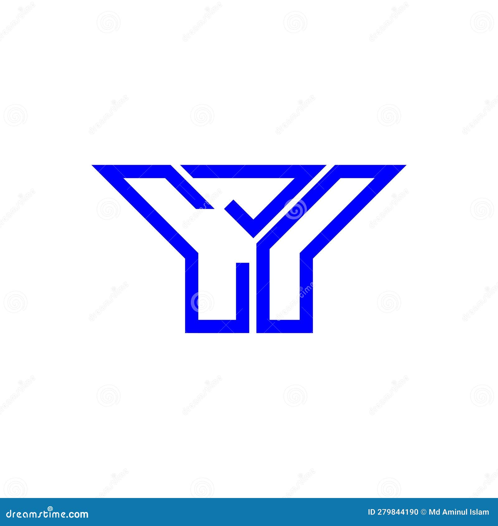 CJD Letter Logo Creative Design with Vector Graphic, CJD Stock Vector ...