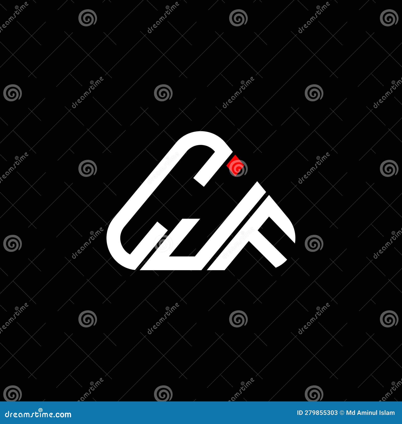 CJF Letter Logo Creative Design with Vector Graphic, CJF Simple and ...