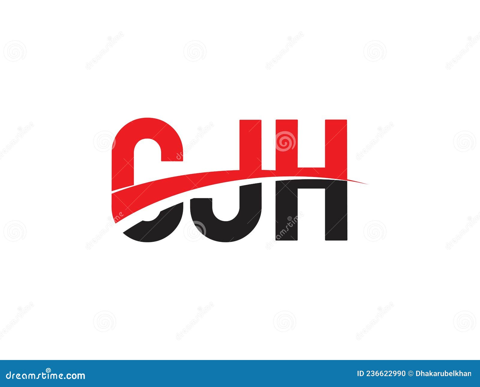 CJH Letter Initial Logo Design Vector Illustration Stock Vector ...