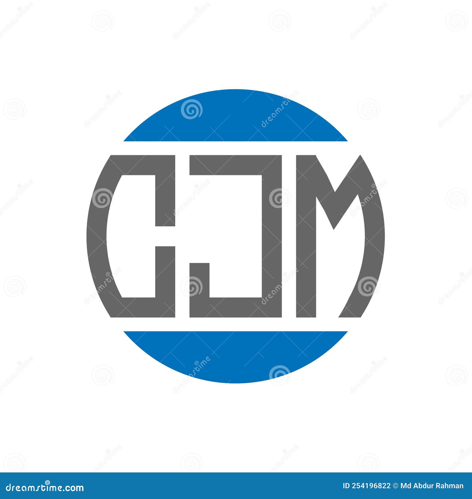 CJM Letter Logo Design on White Background. CJM Creative Initials ...