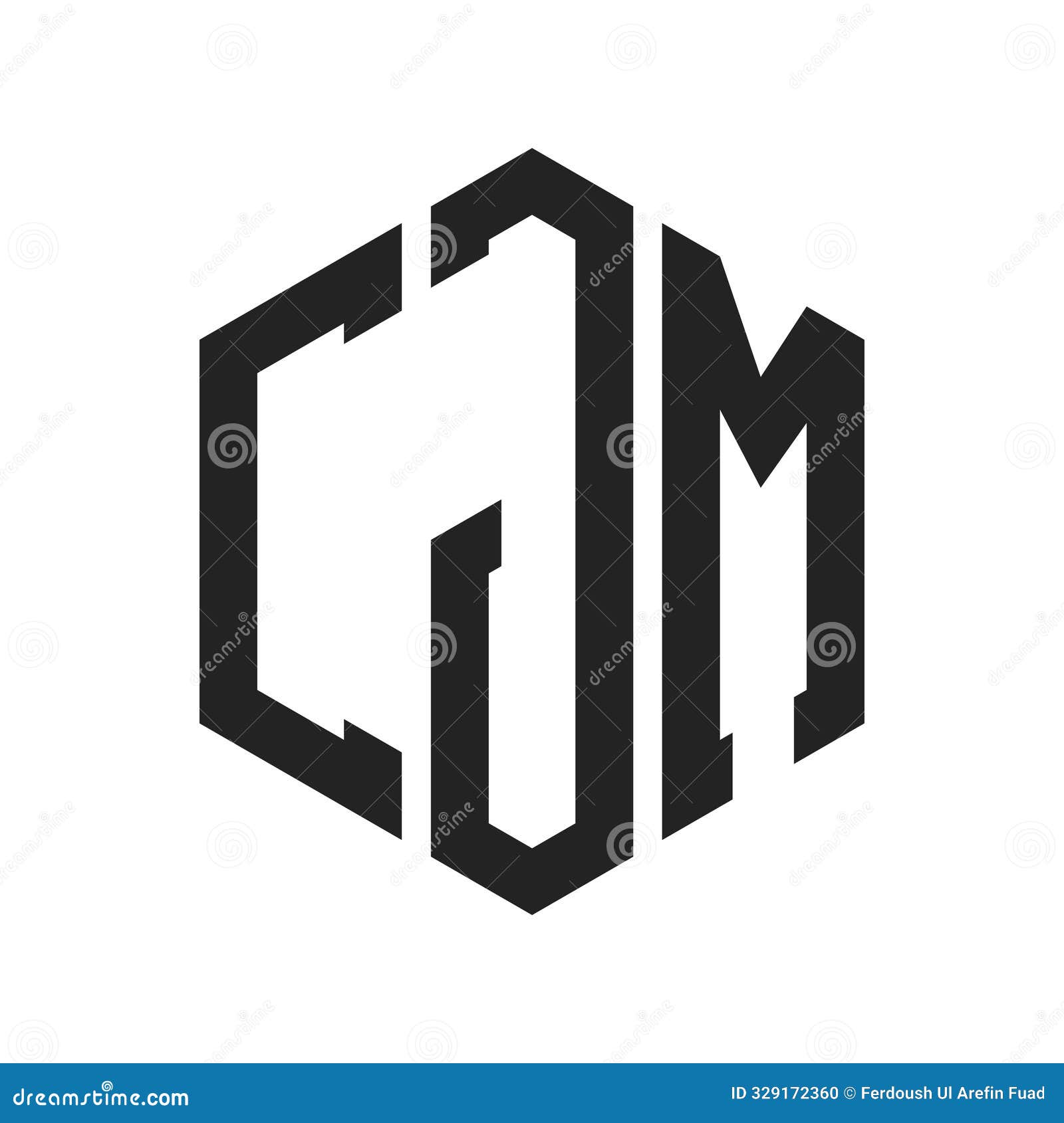 CJM Logo Design. Initial Letter CJM Monogram Logo Using Hexagon Shape ...