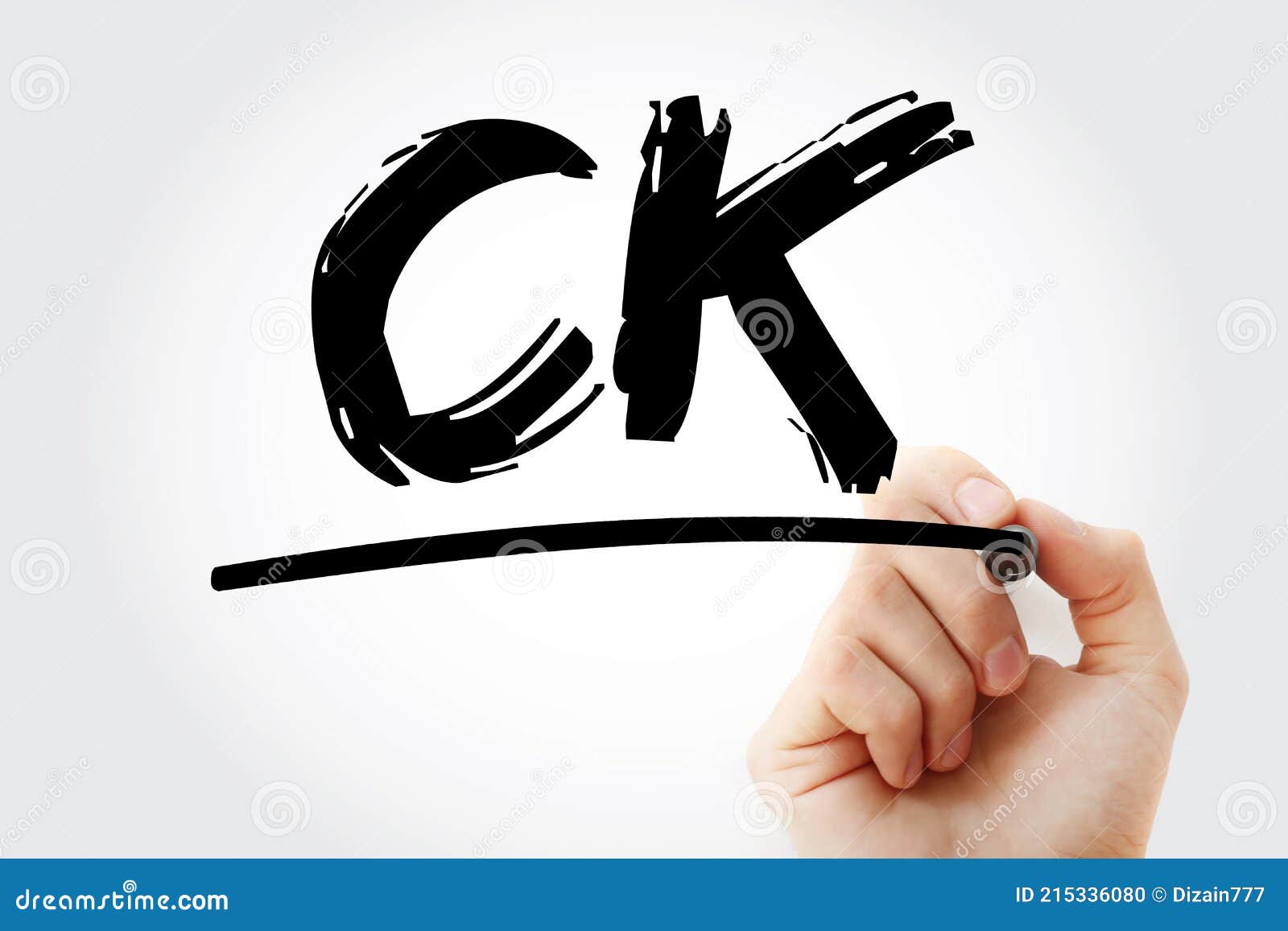 CK - Creatine Kinase Acronym with Marker, Concept Background Stock ...